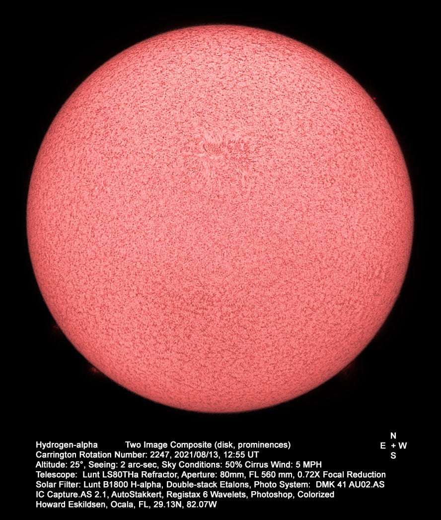 H-alpha Solar Observation # 1001 – Lunt Solar Systems