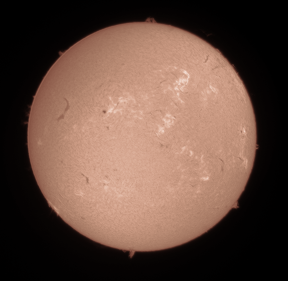 First image through Lunt 60mm double stack – Lunt Solar Systems