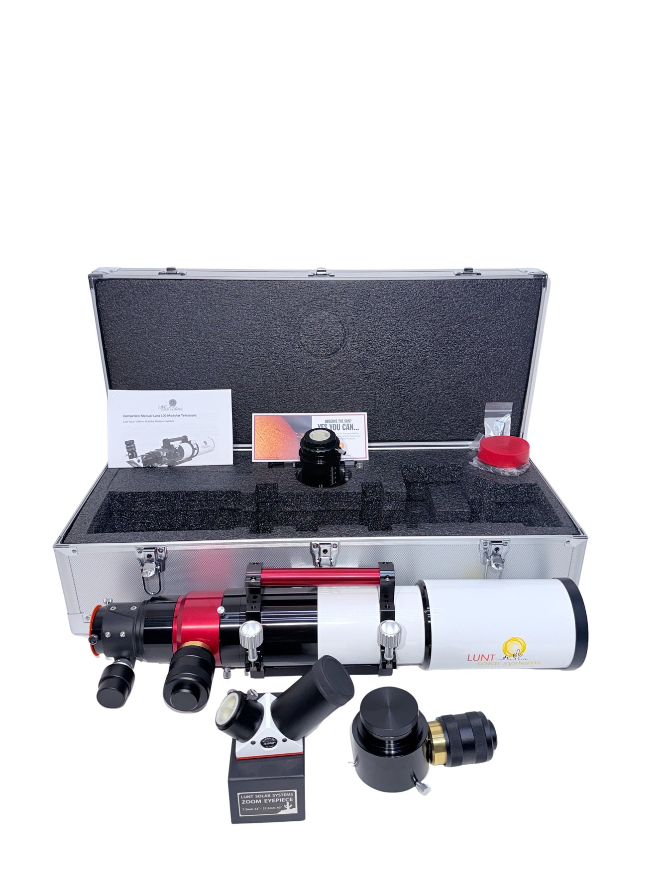 LS100MT Premium Kit - 100mm Double Stack Modular Telescope – Lunt Solar ...